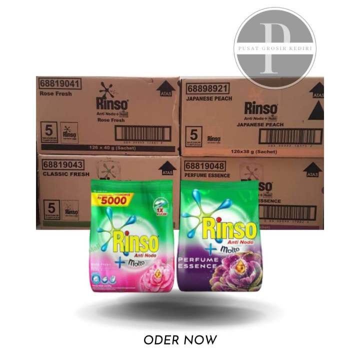 1 KARTON DETERGEN RINSO 5000 18pcs | Lazada Indonesia