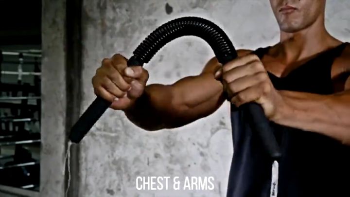 Spring Arm Force Grip Bar Chest Muscle Arm Muscle Home Fitness ...