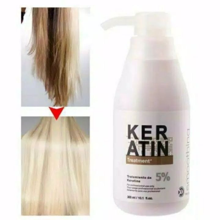 Keratin Treatment Smoothing Rambut Brazilian 5% 8% 12% 300ml | Lazada ...