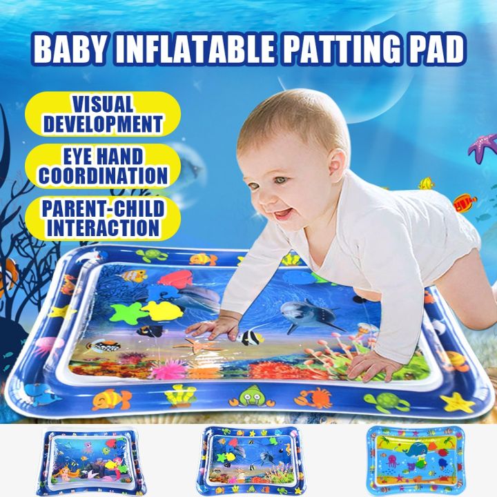 Portable Inflatable Baby Water Mat Fun Activity Play Center PVC Eco ...