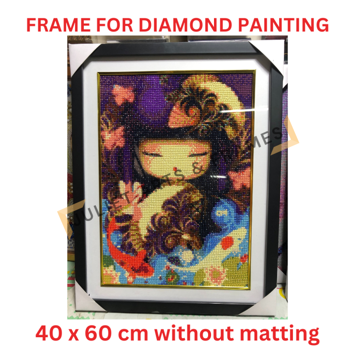 40 x 60 cm FRAME without matting for DIAMOND PAINTING (ONE INCH FRAMES ...