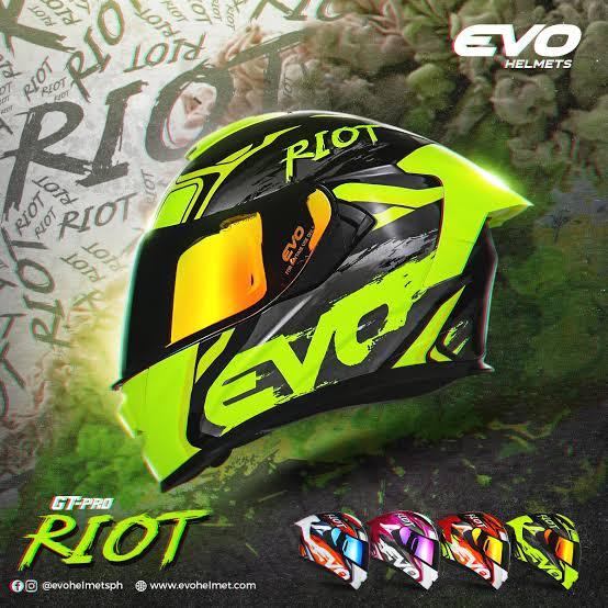 EVO GT PRO RIOT FULL FACE DUAL VISOR HELMET | Lazada PH