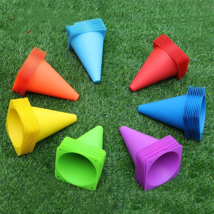 6pcs Plastic Agility Cones Soccer Cones Traffic Cone Sport Training ...
