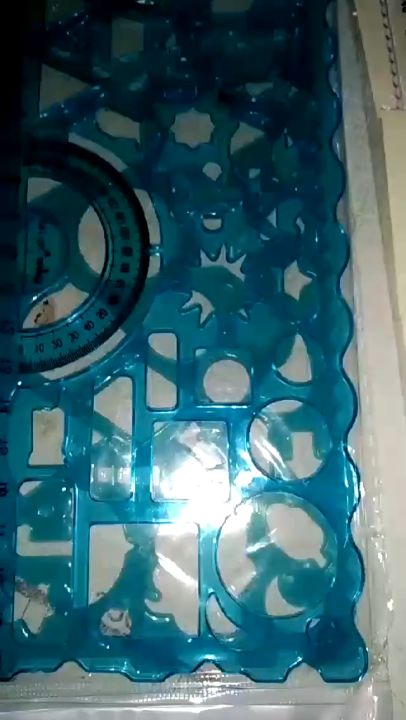 2PC Multi Shaped Ruler Drawing Geometry Smooth Edge Hollowed-out ...