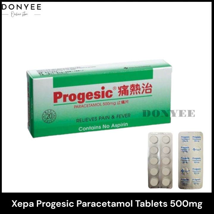 Xepa Progesic Paracetamol 500mg Tablets 10s | Lazada