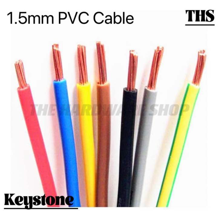 KEYSTONE Cable 1.5mm PVC Electrical Cable Wire - 2/5 /10 meters 1.5mm ...