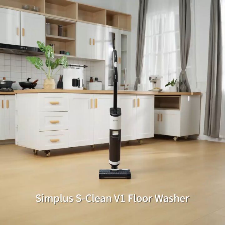 Simplus Wet Dry Mop Vacuum Cleaner 3-In-1 Cordless S-Clean V1 Smart ...