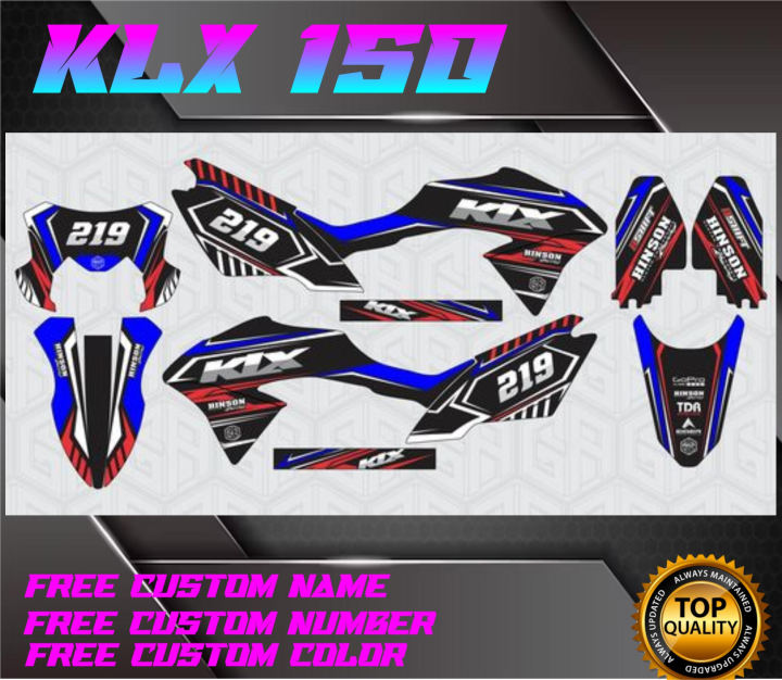 Kawasaki KLX 150 decals stickers, laminated | Lazada PH