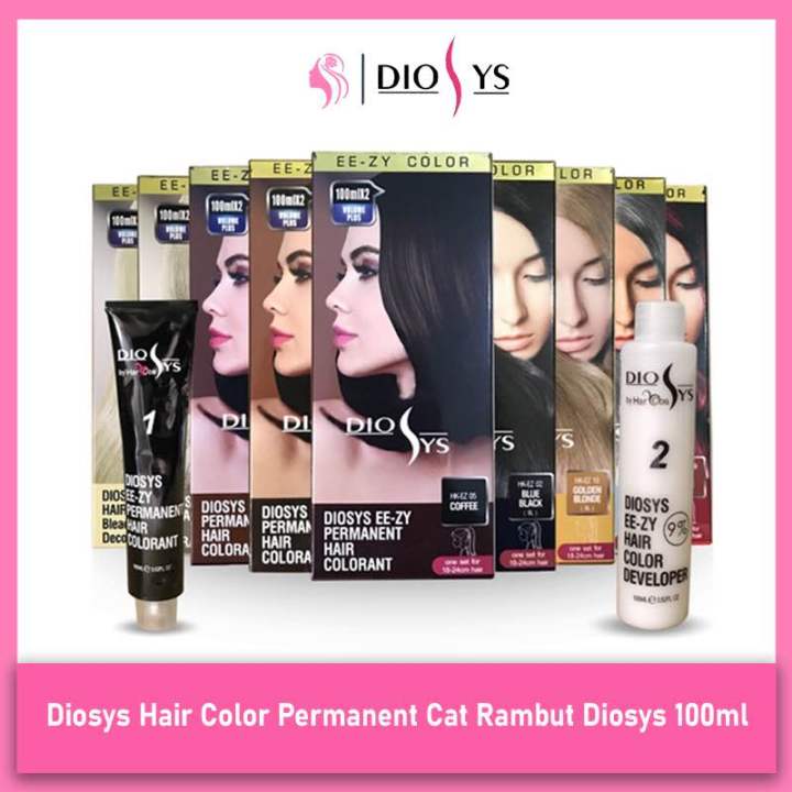 Diosys Hair Color 100ml (besar) - cat rambut diosys 100ml+100ml Dios ...