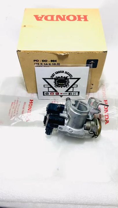 THROTTLE TROTEL BODY INJEKSI ASSY JOINT COMP HONDA BEAT FI SCOOPY FI ...