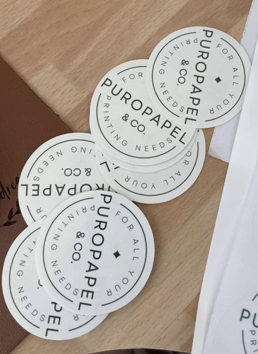 1x1 INCH Customized Sticker Label Machine Cut (100pcs) for products ...