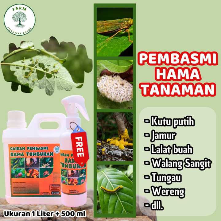 Cairan Pembasmi Hama Tumbuhan atau Tanaman Paling Ampuh. ukuran 1LITER ...