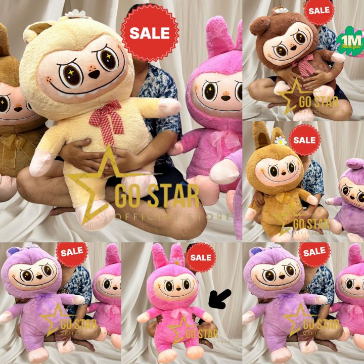 Boneka Labubu Ukuran Extra Jumbo Giant 100cm Semeter Viral Keninian ...