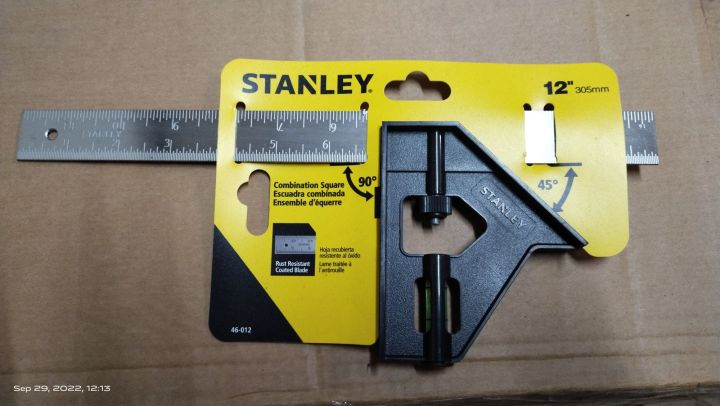 Stanley combination try square 46-012 12" metric pvc | Lazada PH