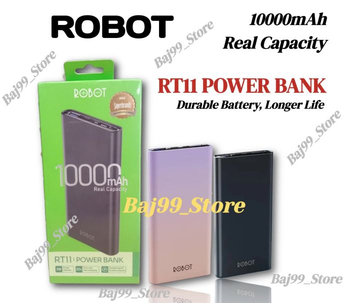 Robot RT11 Power Bank 10000mAh, PD (Power Delivery) USB TYPE-C, 20W Two ...