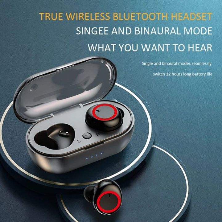 Y50 Wireless Bluetooth Headphones Hifi Stereo Noise.cancelling Earbuds ...