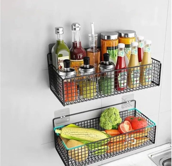 RAK KERANJANG BESI/STORAGE TEMPEL DINDING BESI,RAK TEMPEL DINDING ...