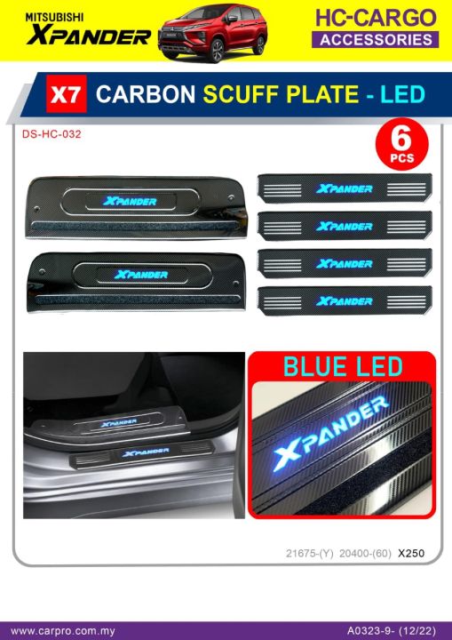 Mitsubishi xpander 2020 2021 2022 oem foot door side step led kick ...