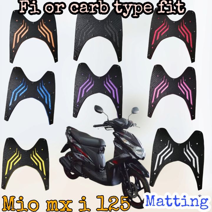 Yamaha mio mx i 125 fi fit foot board rubber matting matting | Lazada PH