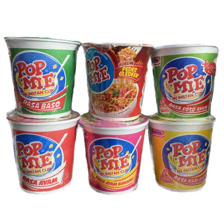 [INDOMIE POP MIE] Instant Cup Noodles 5 Perasa/Flavour | Lazada Singapore