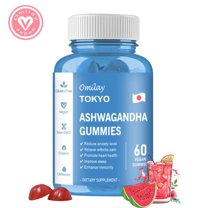 Omilay TOKYO Ashwagandha Gummies Improve Sleep and Mood Relieve Fatigue ...