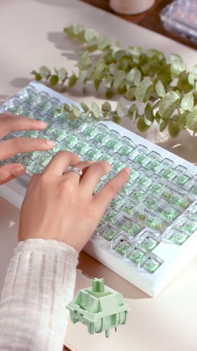 FEKER Matcha Switches for Mechanical Keyboard Linear Pre Lubed 5 Pins ...