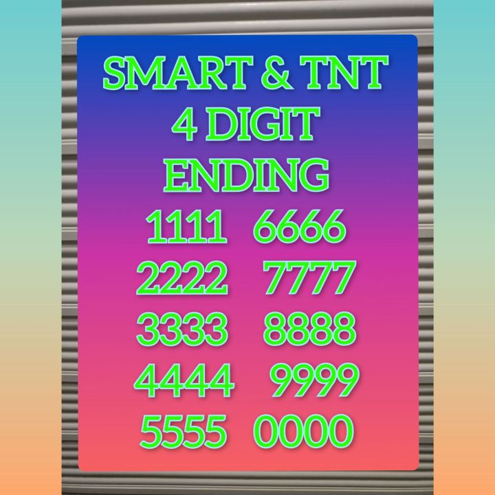 1H SMART 3 AND 4 DIGIT SAME NUMBER 222XX/2222XXX/1111/2222/3333/4444/5555/6666 | Lazada PH