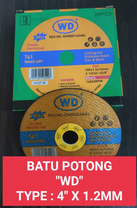Batu Gerinda WD 4 Inch | Cutting WD Potong Besi | Lazada Indonesia