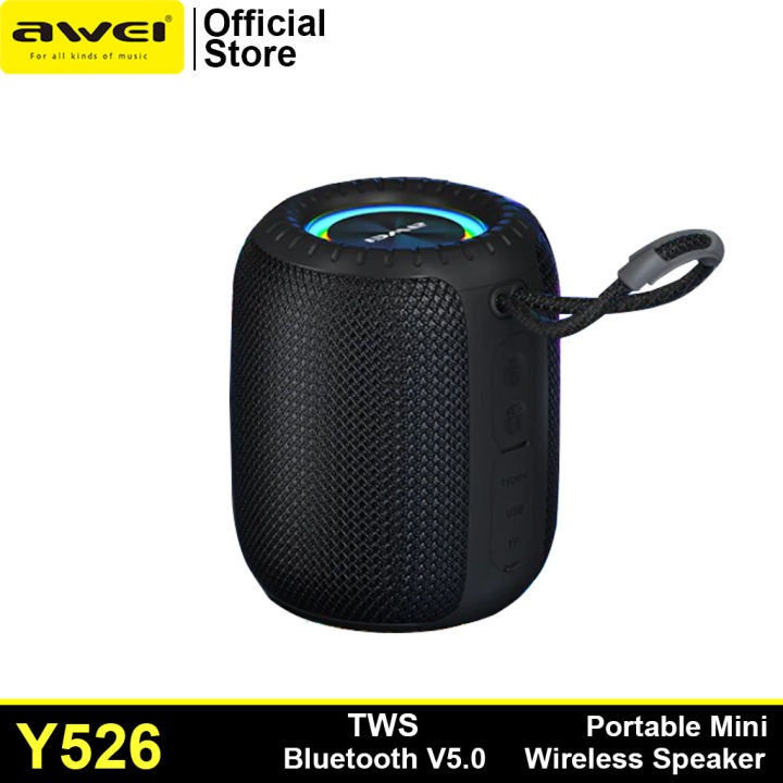 Awei Y526 TWS Mini Portable Outdoor HiFi Loud Speaker Bluetooth IPX4 ...