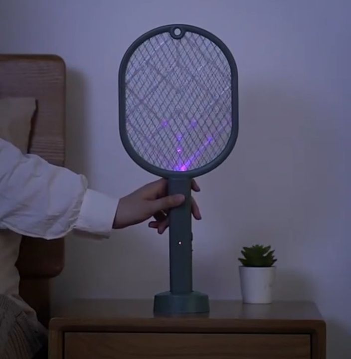 MAIMEITE 2 IN 1 Electric Mosquito Racket Wireless Charging Mosquito ...