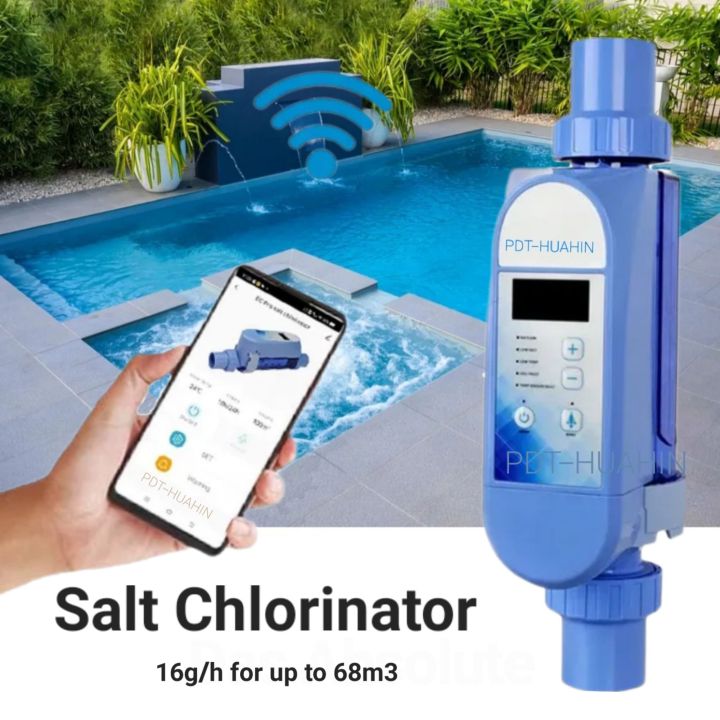 เครื่องผลิตคลอรีนจากเกลือ Salt Chlorinator EC Pro 16 Wifi | Lazada.co.th