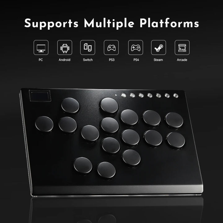 Haute42 All Metal Joystick Hitbox Controller Arcade Fighting Stick For PC/Ps3/ Ps4 / Switch ...