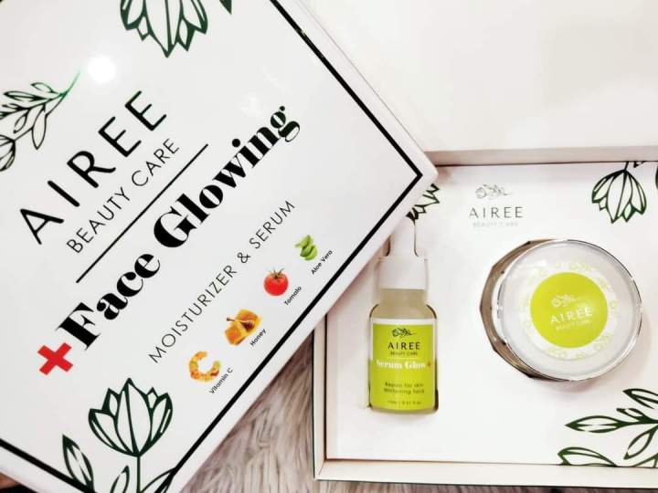 Airee Face Glowing Serum & Moisturizer Set | Lazada