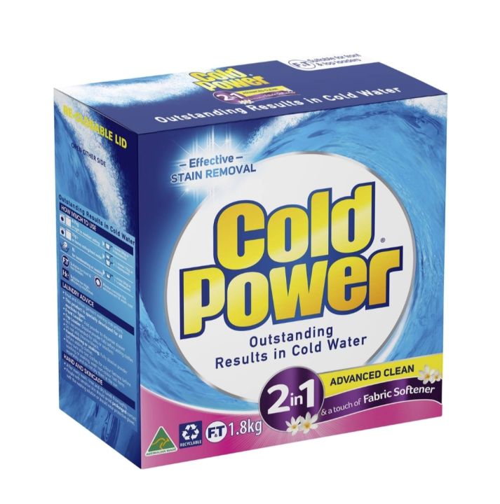 Cold Power Detergent Powder Advanced Clean 1.8kg | Lazada PH