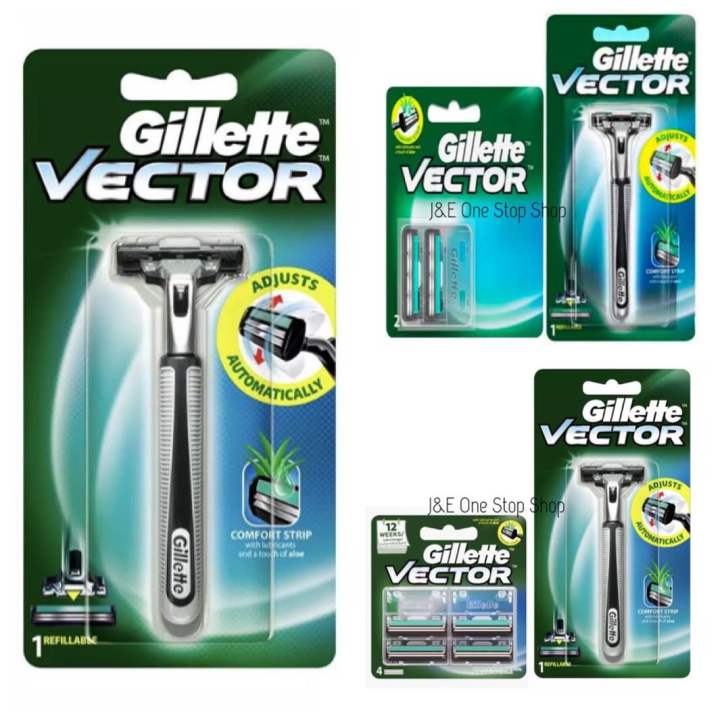Gillette Vector Razor with Refills | Lazada PH