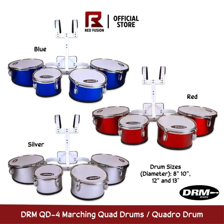 DRM QD-4 Marching Quad Drums/ Quadro Drums | Lazada PH