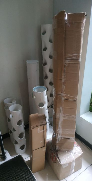 Pot Paralon Tower vertikal vertikultur hidroponik 50 cm | Lazada Indonesia