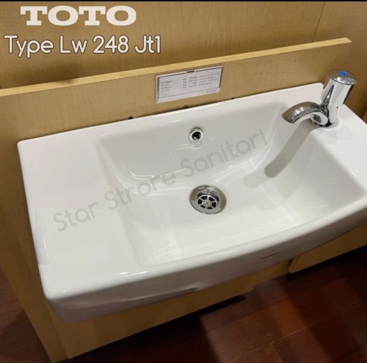 Wastafel Toto Lw 248 Jt1 Komplit Set / Wastafel Toto Ori | Lazada Indonesia