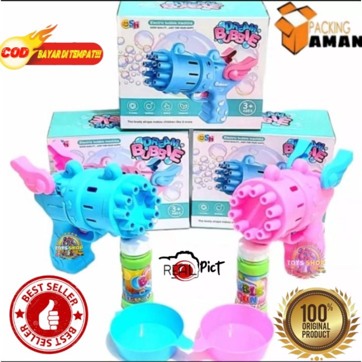 COD PROMO SH677 MAINAN BUBBLE DREAM GUN OTOMATIS 10MATA / MAINAN PISTOL ...