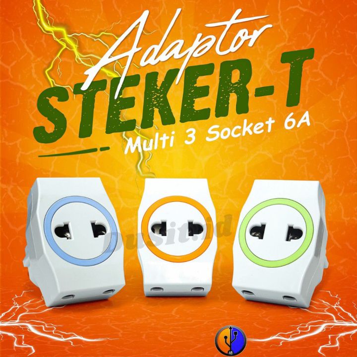 Steker / Colokan T multi / Cabang 3 SNI SC307 | Lazada Indonesia