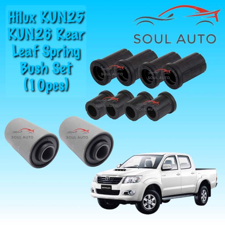 10pcs Toyota Hilux Vigo KUN25 KUN26 Rear Leaf Spring Bush Set | Lazada