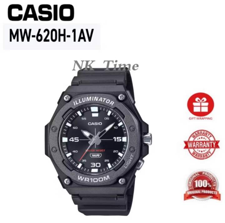 CASIO WATCH MW-620H-1AV / MW-620H-1A / MW-620H ANALOG SPORTS WATCH 100% ...