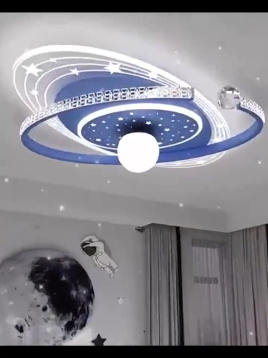 LED Ceiling Light Nordic Elliptical starry sky Remote/Tricolor Living ...