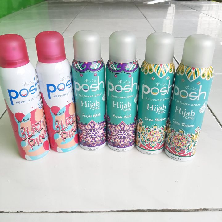 Posh Perfumed Hijab chic 150ml//Posh Hijab//Body Spray//Parfum Posh ...