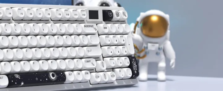 Womier 130 + Phím Moa hồ sơ mèo sở thú phím cơ PBT Hải Quan nhuộm Sub ...