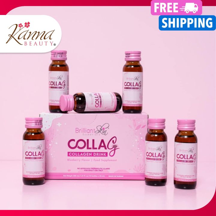 Brilliant Colla G Collagen Drinks 10 Bottles NEAR EXPIRY 08/22/2024 ...