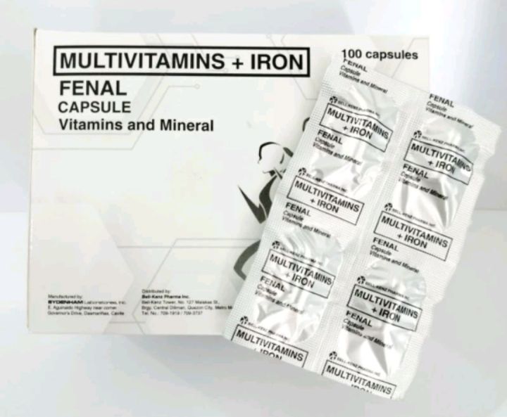 Multivitamins+ Iron (Fenal) 20 capsule only | Lazada PH