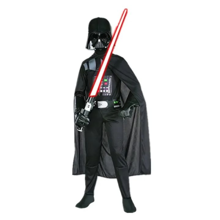 Boys Classic Movie Mask Costume Printed Cartoon Darth Vader Cape Armor ...