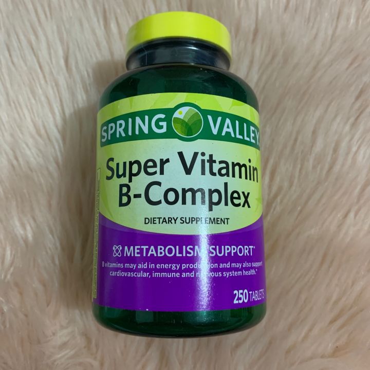 Spring Valley Super B Complex Tablets, 250 Count Expiry 5/2025 | Lazada PH