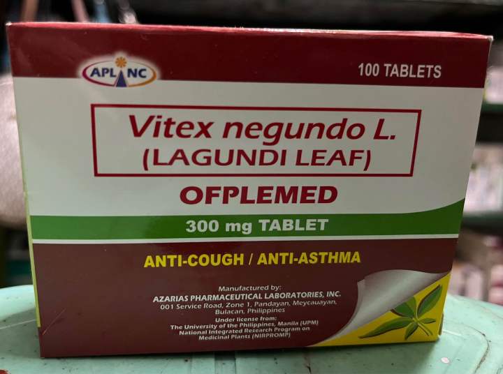 Vitex Negundo L.(Lagundi Leaf) OFPLEMED 300mg Tablet | Lazada PH